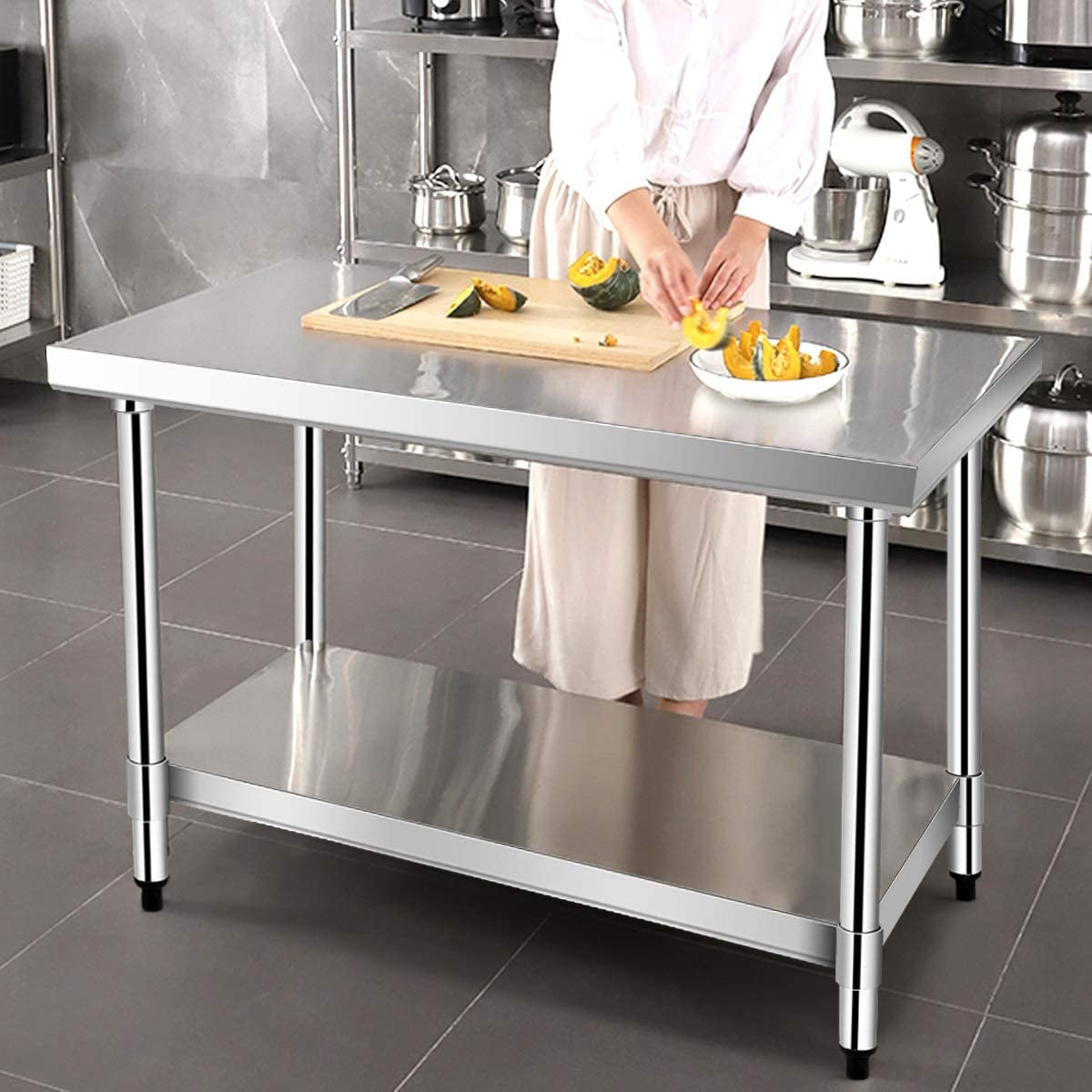 24 x 36 Inch Stainless Steel Commercial Kitchen Food Prep Table Direct by Wilsons Home Store