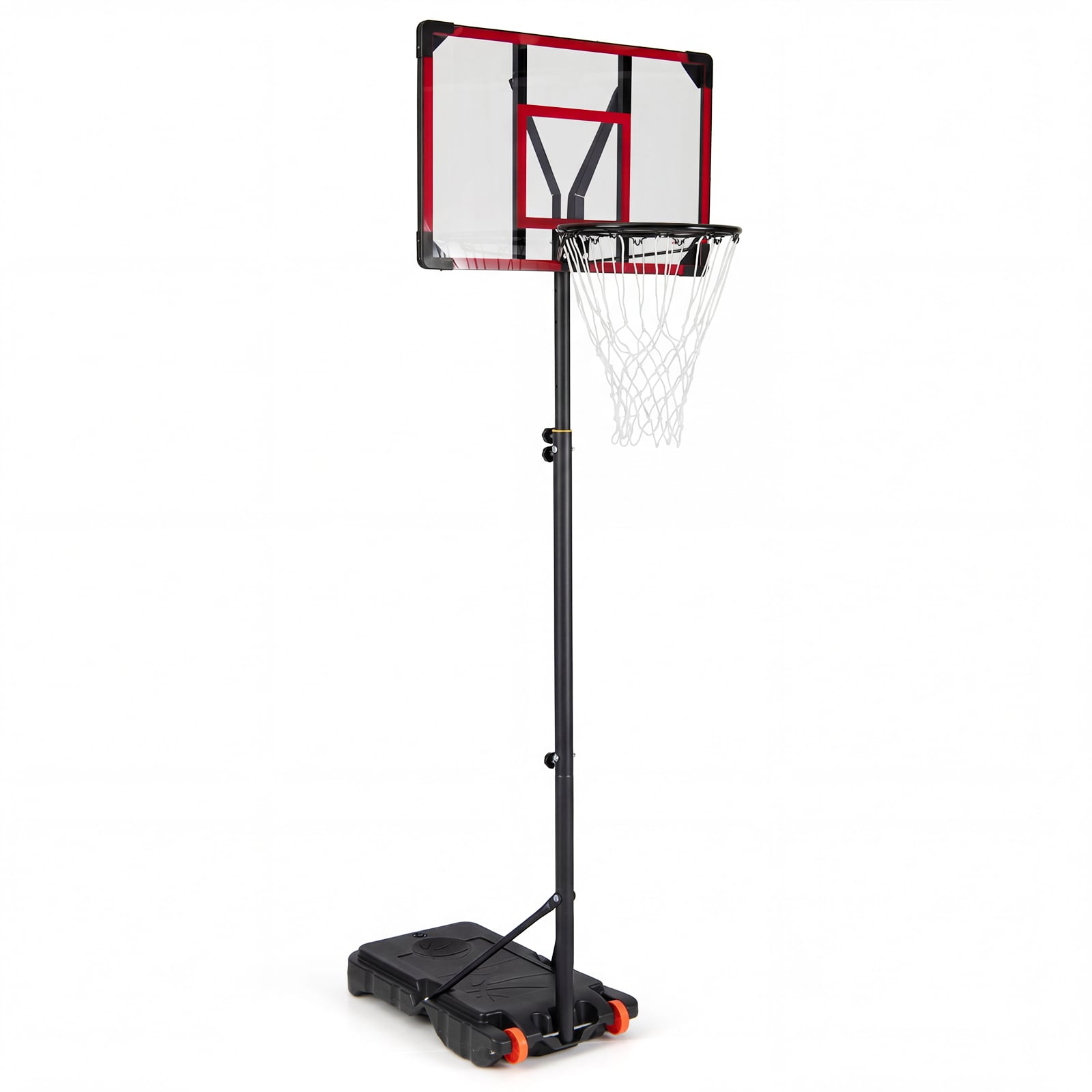 5.3-7.5 Feet Kids Basketball Hoop Height Adjustable with Fillable Base ...