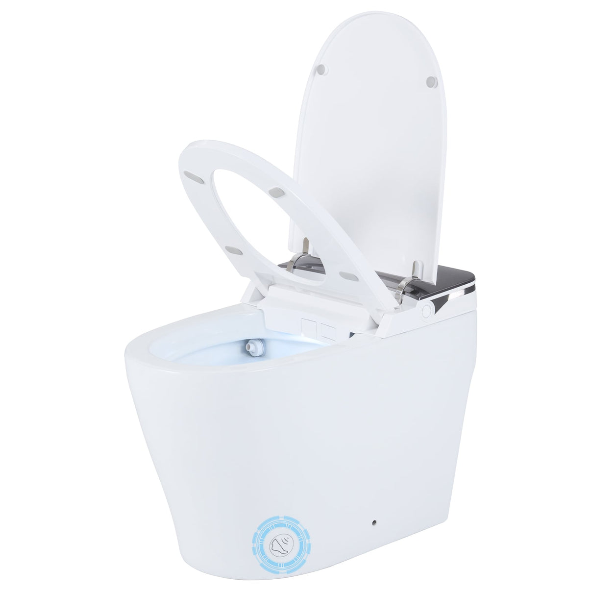 Smart Toilet with Built-in Bidet ADA Height with Auto Flush and Heated ...
